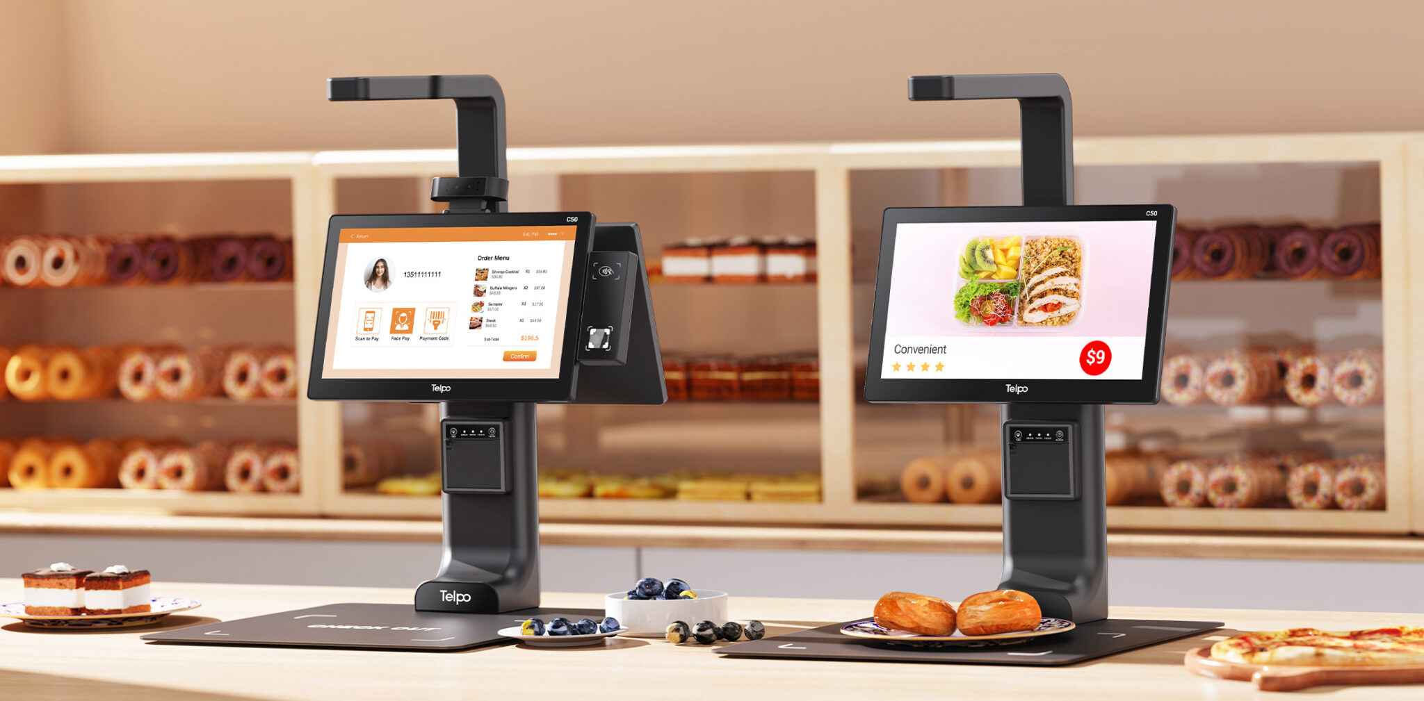 AI Vision Checkout Terminal | AI Weighing Scale | Telpo C50