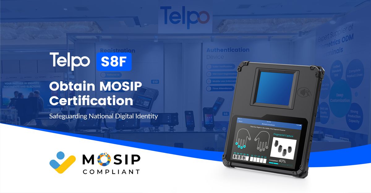 Telpo S8F MOSIP Certified Biometric Devices