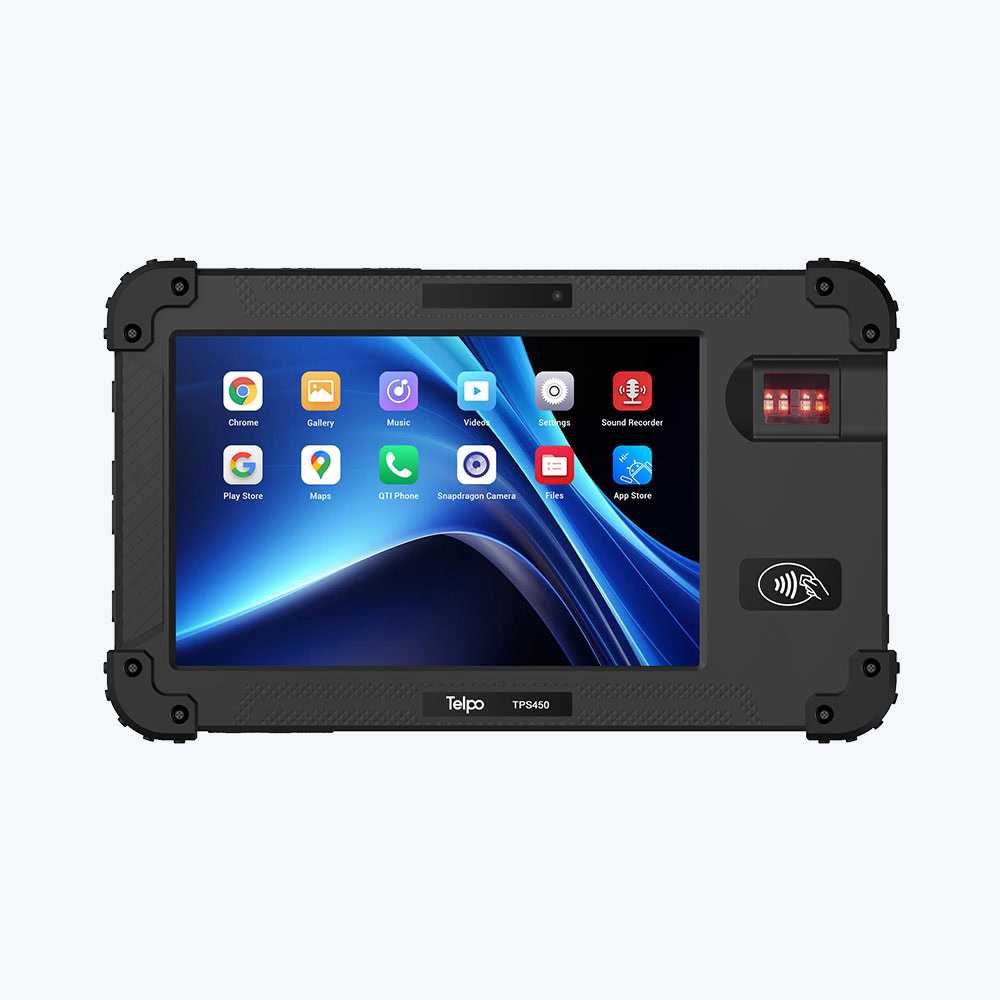 Telpo TPS450 Android Biometric Tablet with Fingerprint Reader